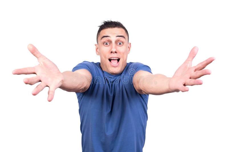 Man with Open Hands Gesturing that he is Not Sorry Stock Photo - Image ...