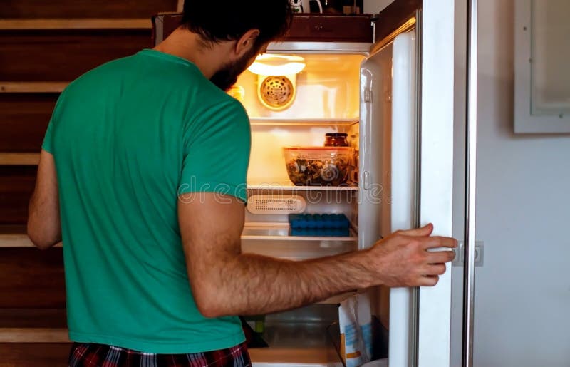 1,624 Man Refrigerator Door Stock Photos - Free & Royalty-Free Stock ...