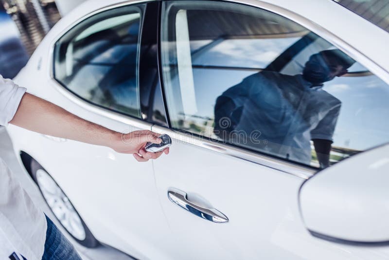 Man opening car with keys stock photo. Image of dealership - 126474274