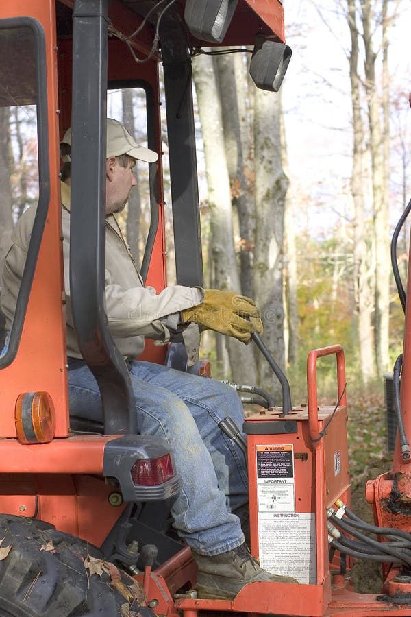 Backhoe Operator stock image. Image of tractor, ground - 268665