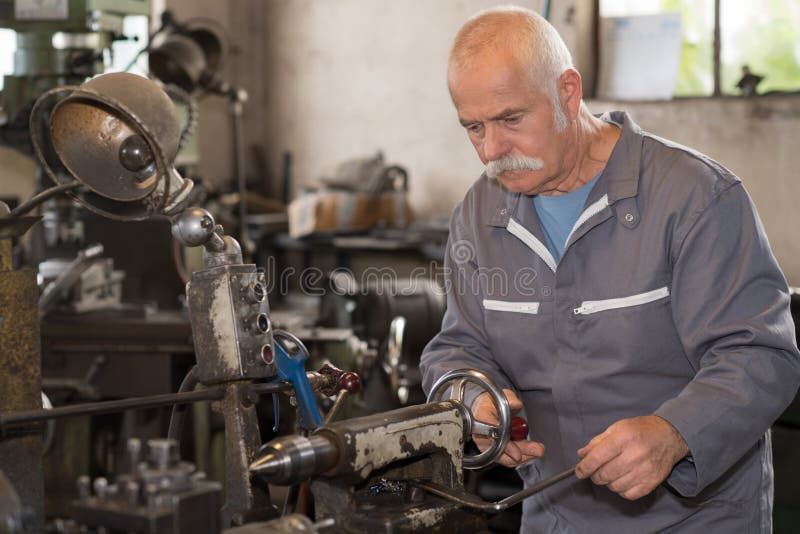 A lathe on duty stock photo. Image of mill, factory, creating - 10818112