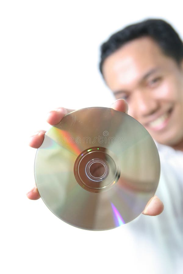 Man With Optical Disc Storage Picture. Image: 5820216