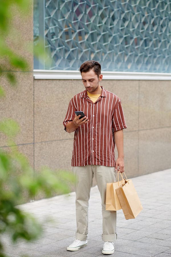Man Ordering Clothes Online Stock Image - Image of weekend, male: 294391511