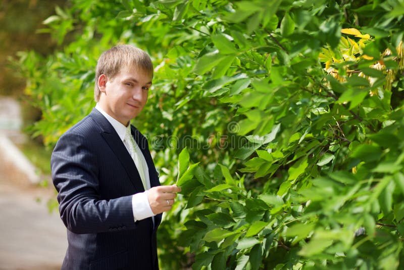 Man outdoors stock image. Image of elegant, caucasian - 41219319