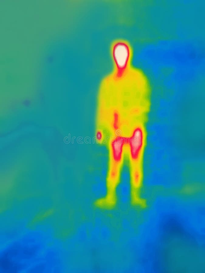 The Man in Overalls Infrared Stock Photo - Image of thermography ...