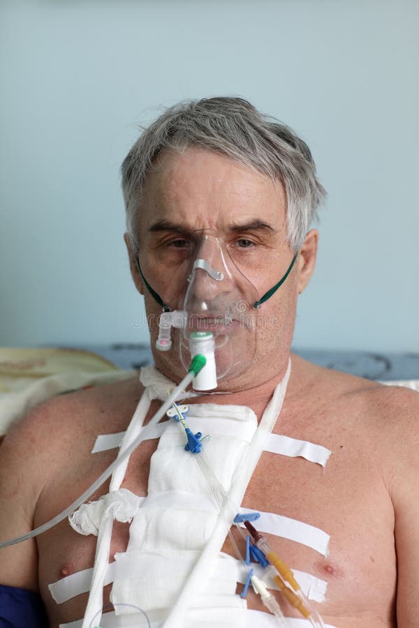 Man with oxygen mask stock image. Image of illness, medical - 29825171
