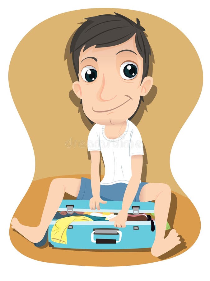 Man Packing Stock Illustrations – 4,137 Man Packing Stock Illustrations ...