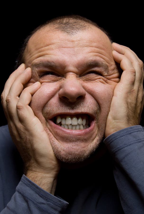 Man in pain stock image. Image of expression, screaming - 11947859