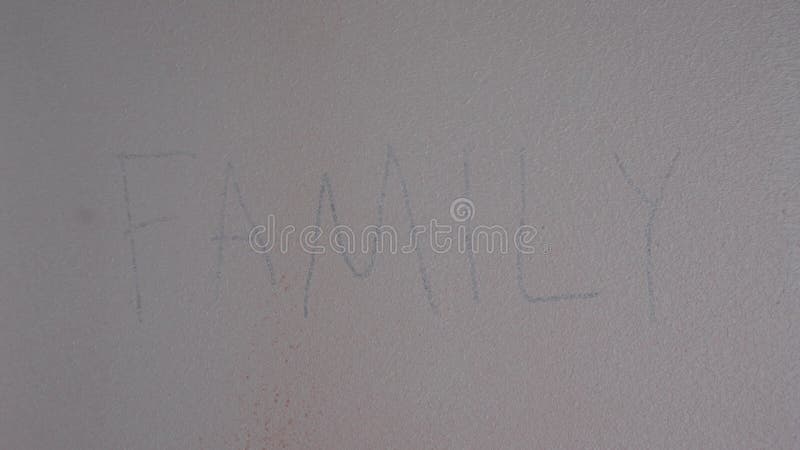 Man Paint a Writing on the Wall `pain` Concept of Bad Problem Solving ...