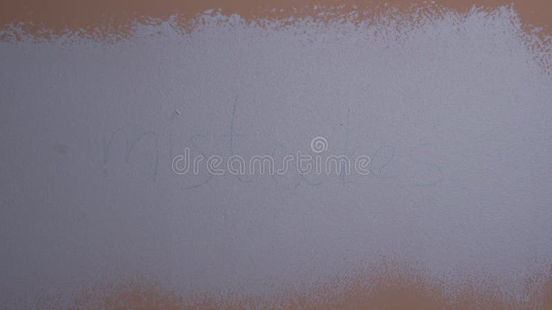 Man Paint a Writing on the Wall `pain` Concept of Bad Problem Solving ...