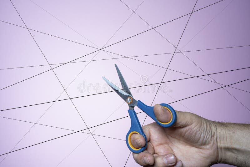 The Termination of a Connection Stock Photo - Image of close, cutter ...