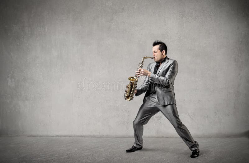 Saxophone stock photo. Image of musical, people, music - 9352124