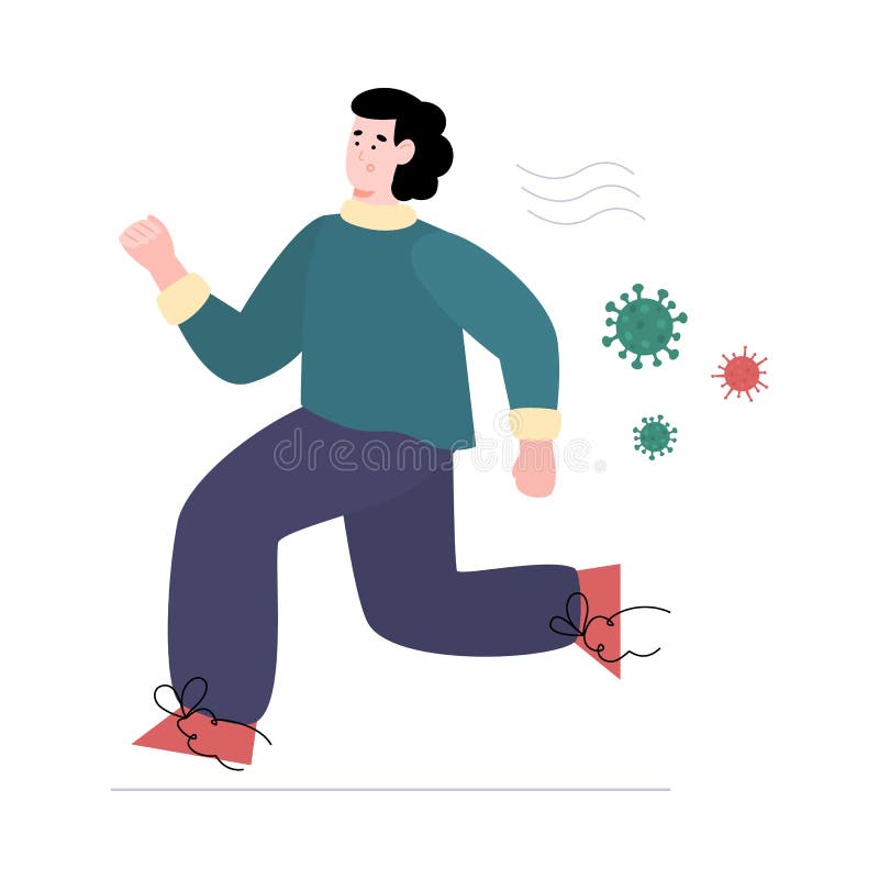 Frightened Germs stock vector. Illustration of gross, hands - 9265059