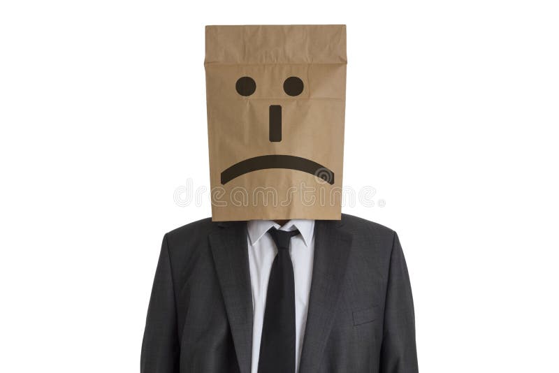 276 Man Sad Paper Bag Head Stock Photos - Free & Royalty-Free Stock ...