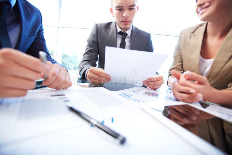 Man with paper stock image. Image of formal, occupation - 34591959