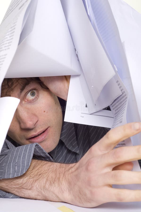 An Official and His Paperwork Stock Photo - Image of smart, desperate ...