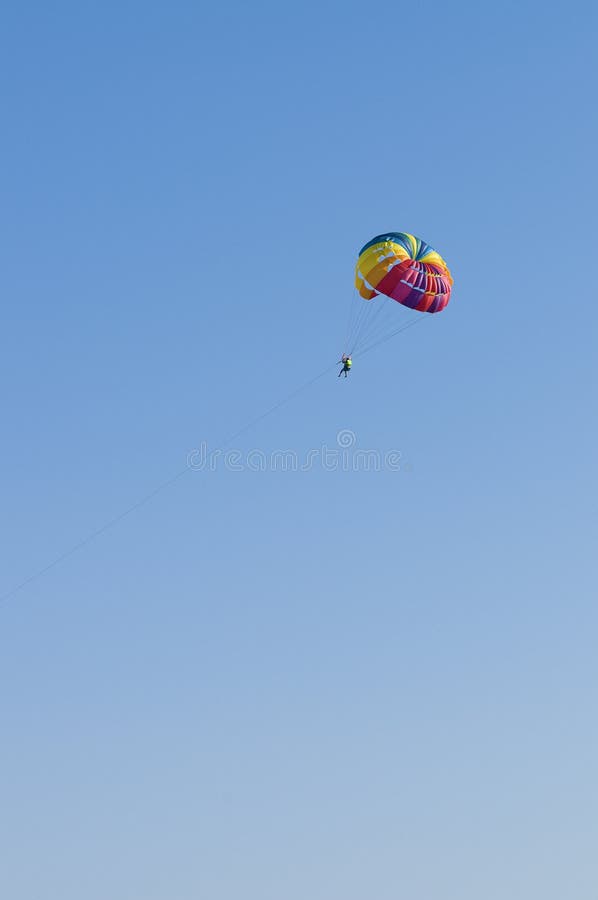 Man with parachute stock photo. Image of parachuting - 10854380