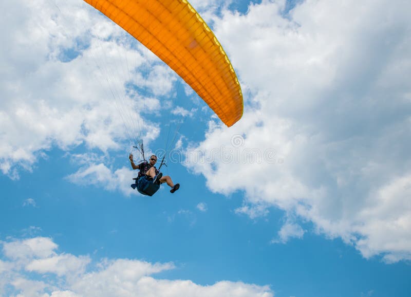 A man paragliding stock photo. Image of ocean, leisure - 117835670
