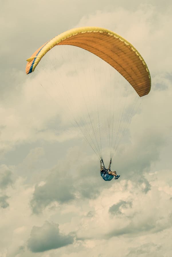 A man paragliding stock photo. Image of action, adrenaline - 121534114