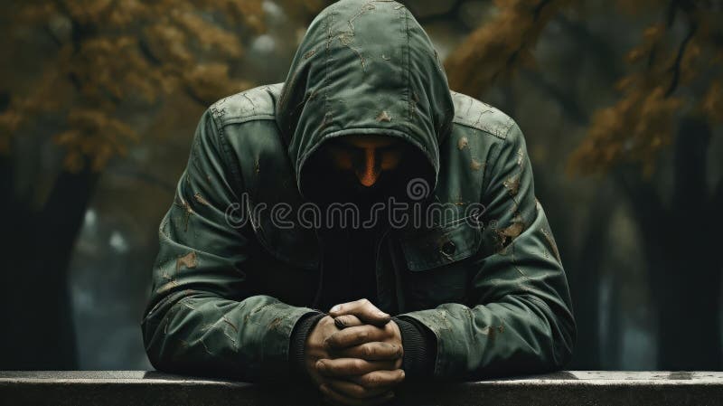 Man in park on bench sad stock image. Image of leisure - 297530101