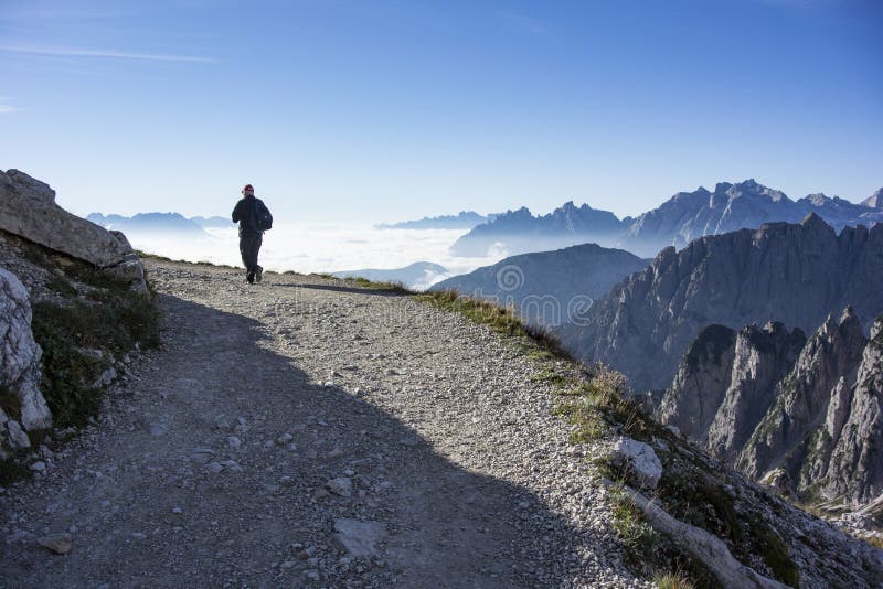 Man on the path editorial photo. Image of landscape, natural - 79839621