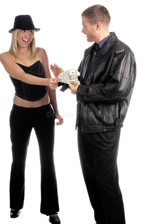 Man paying woman stock photo. Image of happy, attractive - 578740