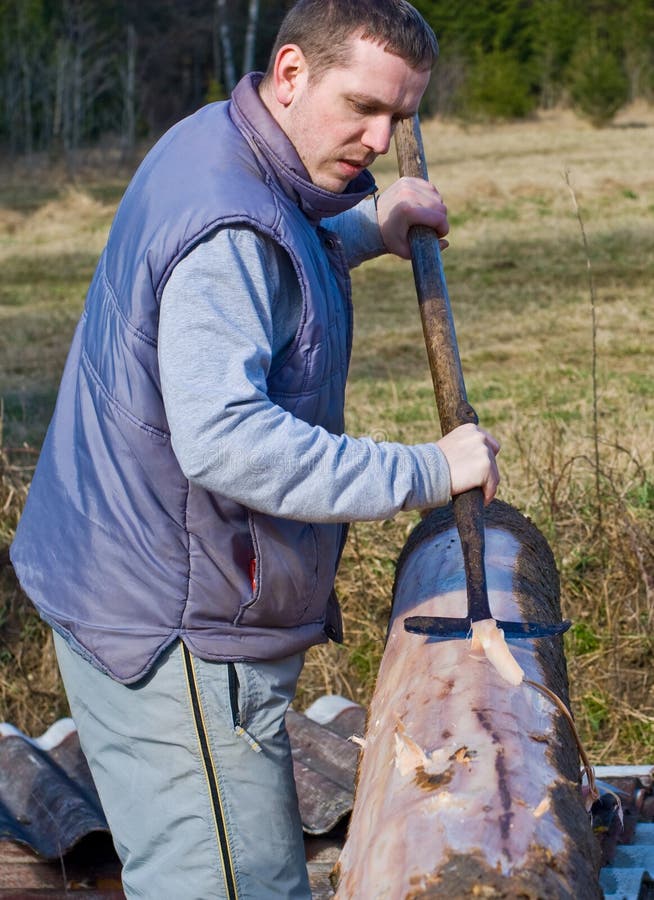 Peeling Wood stock image. Image of process, peeling, construction - 4889535