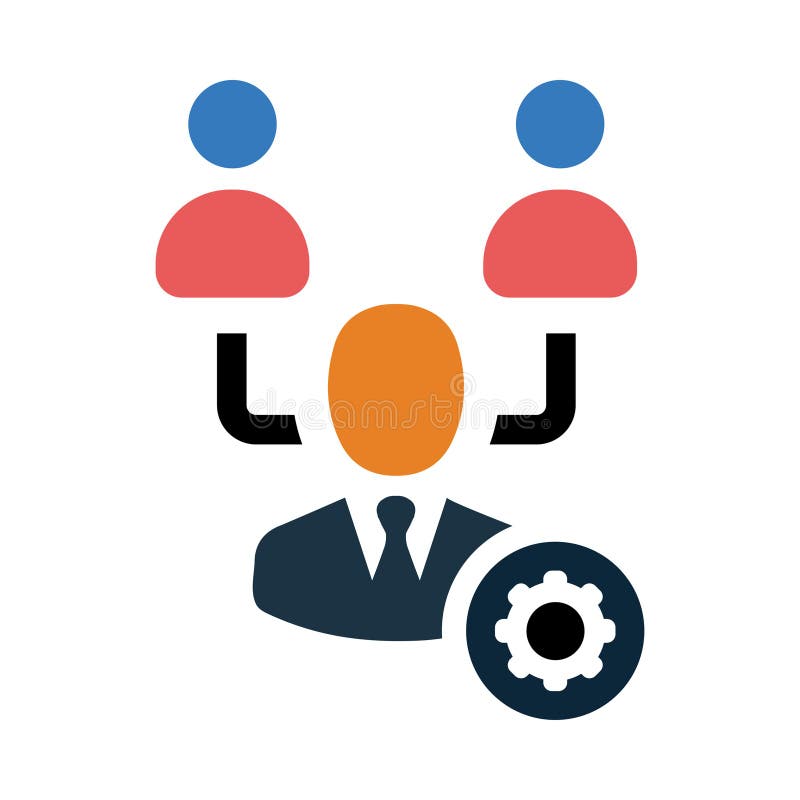 Man, People, Gear, Management, Business Stuff Management Icon Stock ...