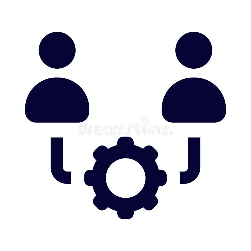 Man, People, Gear, Management, Business Stuff Management Icon Stock ...