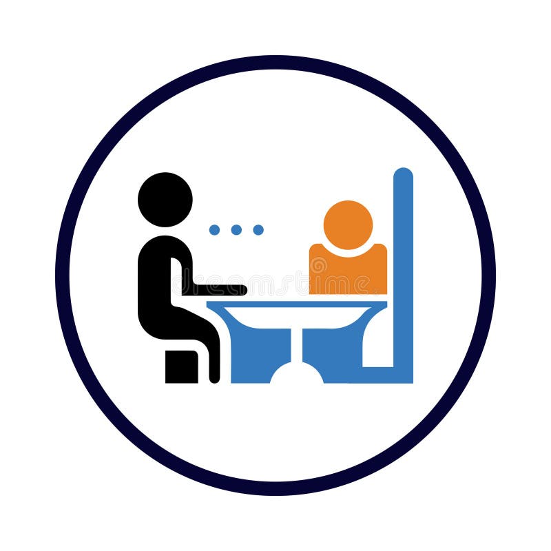 Man, People, Meeting, Table, Talking, Business Meeting Icon Stock ...