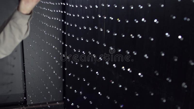 Man Performing Magic with Water Droplets Floating in Air Stock Video ...