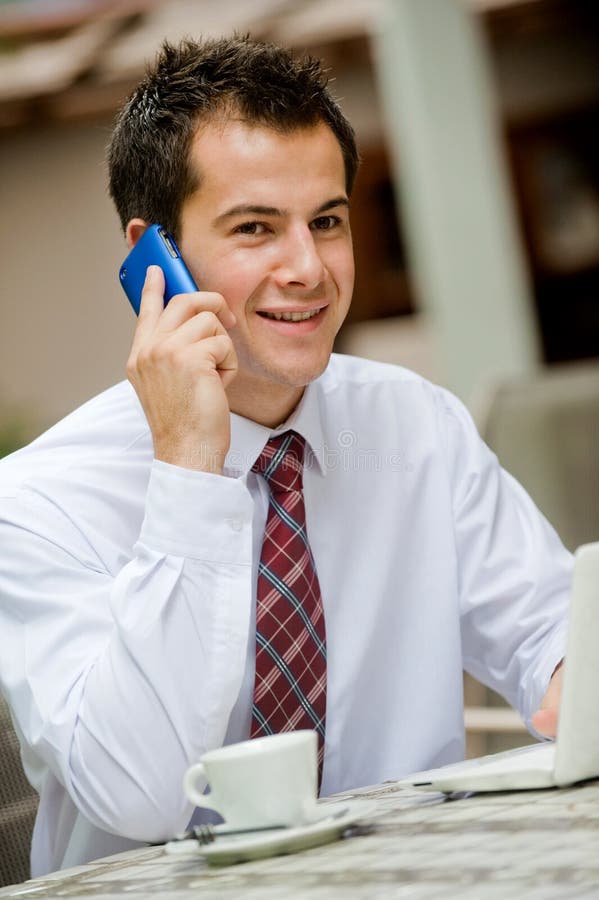 Man with Phone stock image. Image of individual, professional - 13843971