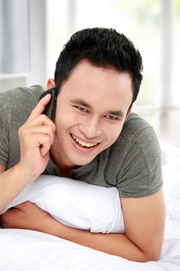 Man on the phone stock image. Image of holding, casual - 24237457
