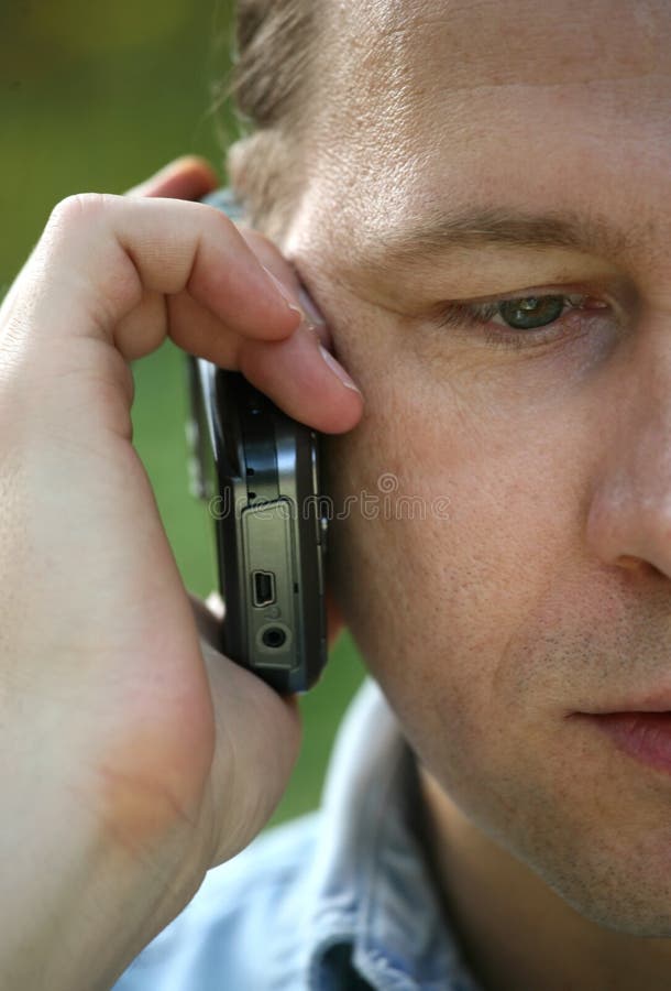 Man with the phone stock photo. Image of handsome, attractive - 2690832