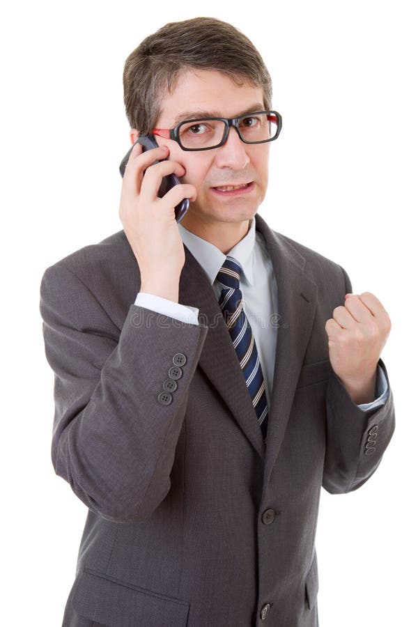 Man on the phone stock image. Image of caucasian, executive - 72391023