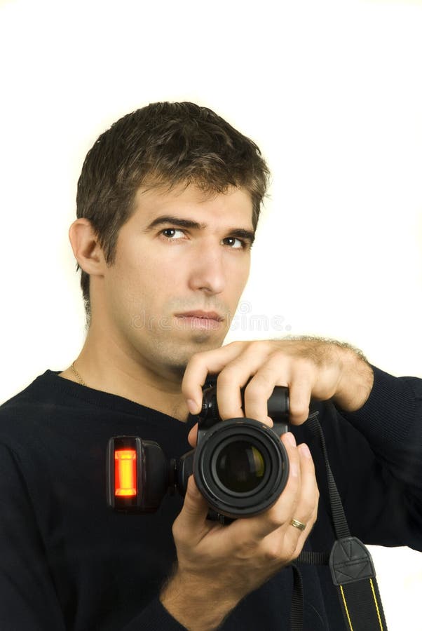 Man photographer stock photo. Image of photographer, technology - 7175062