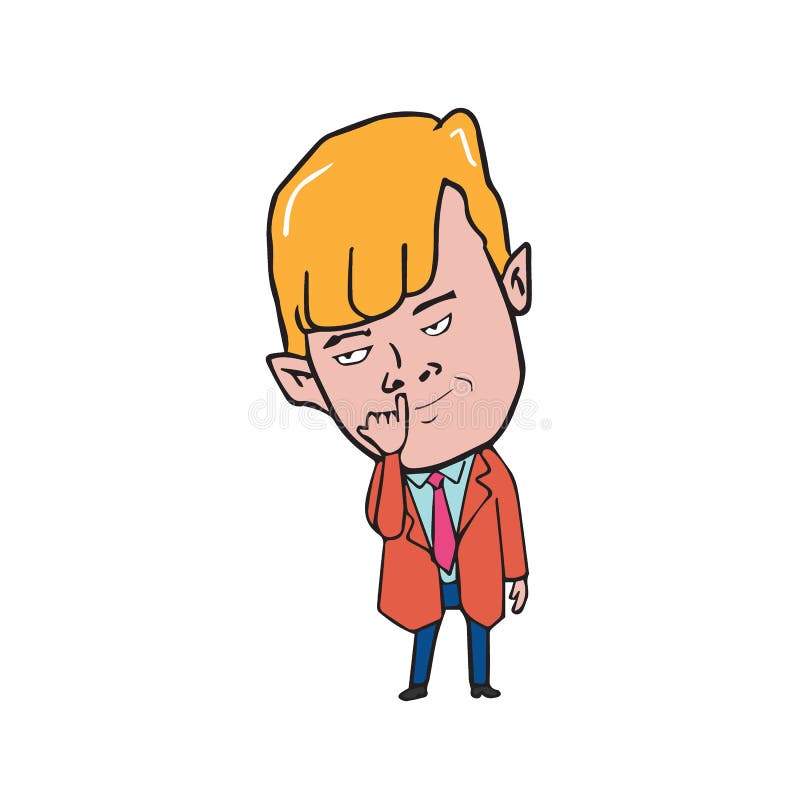 Kid Picking Nose Cartoon