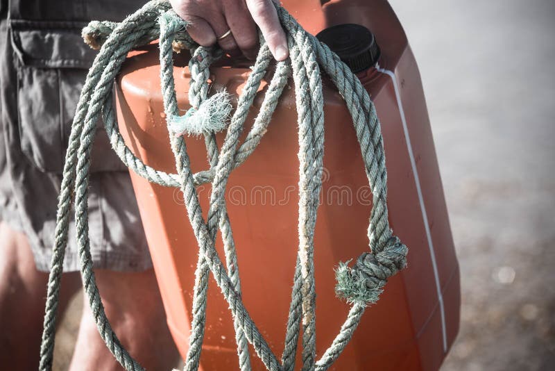 Plastic Container Floating on the Sea Stock Image - Image of rejection ...
