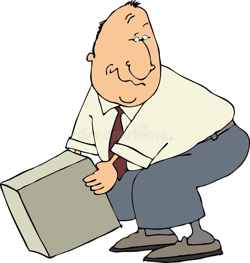 Box Clip Art Picking Up Girl
