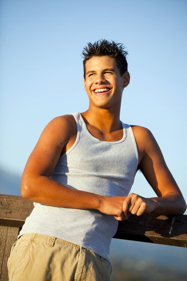 Man on pier stock image. Image of outdoors, hunk, body - 38816861