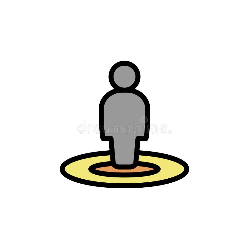 Man, Placeholder Icon. Simple Color with Outline Vector Elements of ...