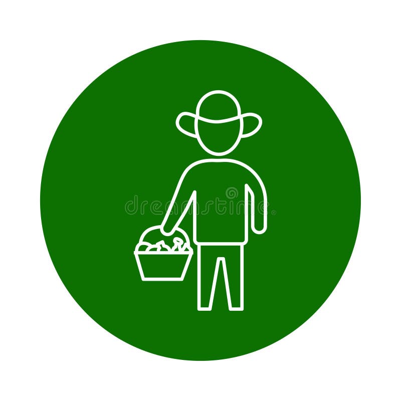 Man, Plant, Farmer, Tree, Bag, Man Tree Caring Icon Stock Vector ...