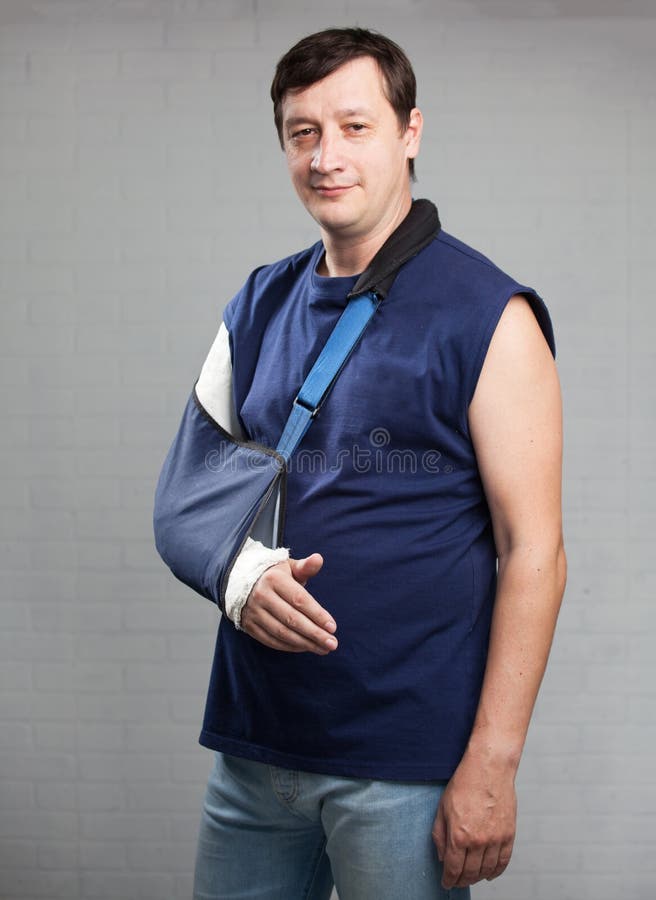 Man with a plaster stock photo. Image of accident, white - 320486314