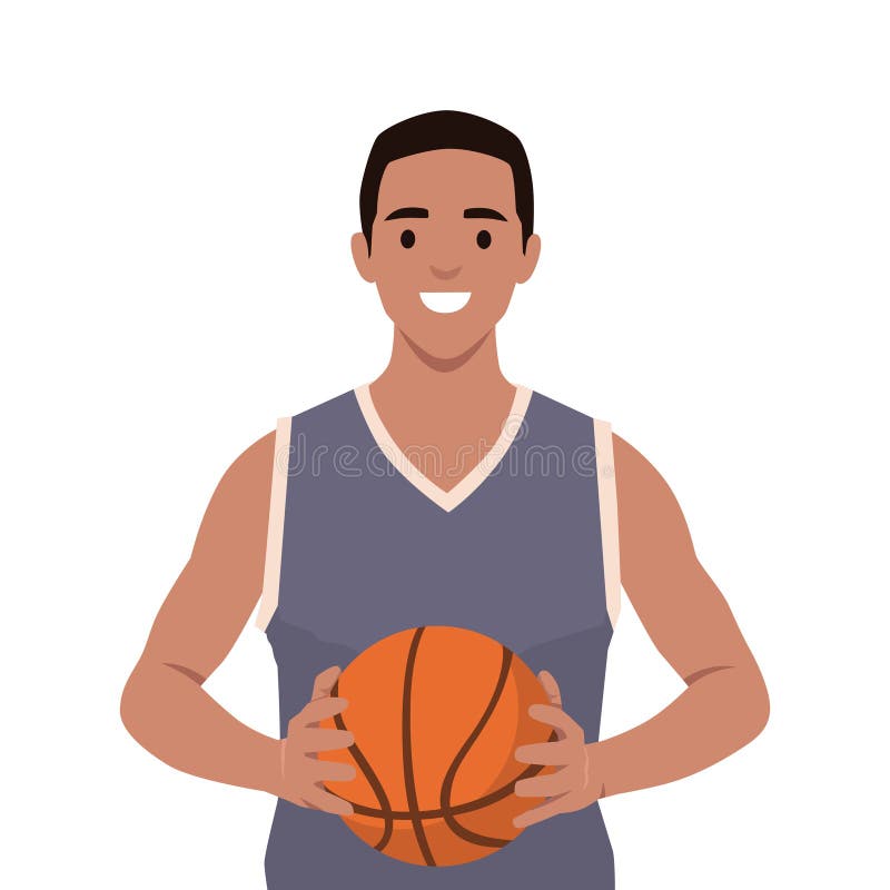 Man Playing Basketball Concept Stock Illustration - Illustration of ...