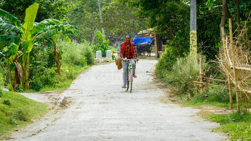 Man Playing Bycycle on Road Editorial Photography - Image of musician ...