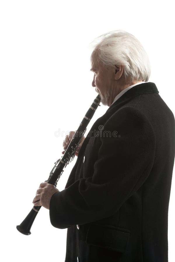 Man playing clarinet stock photo. Image of musician, instrument - 65231488