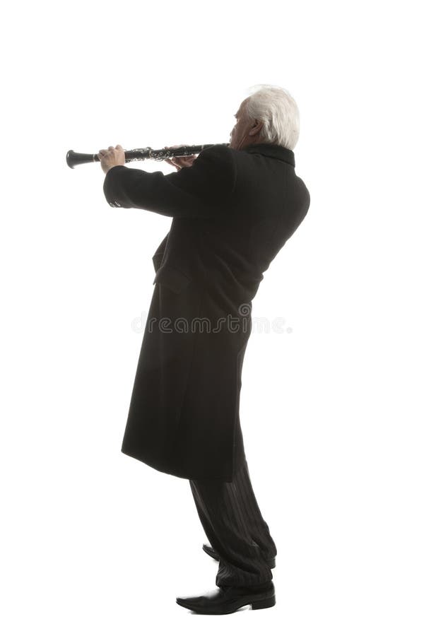 Man playing clarinet stock image. Image of color, performance - 66595925