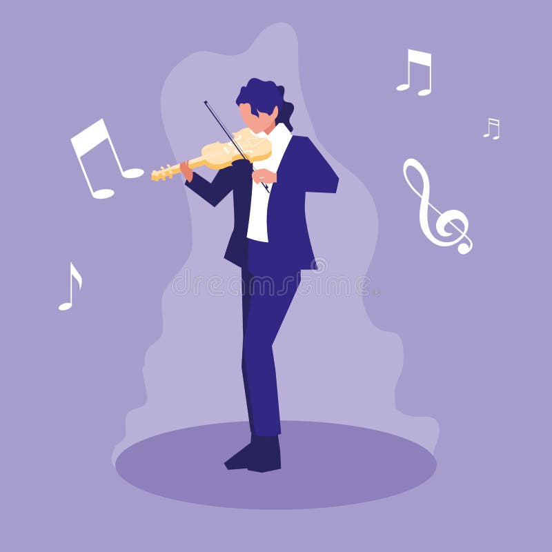 Man Playing Fiddle Stock Illustrations – 268 Man Playing Fiddle Stock ...