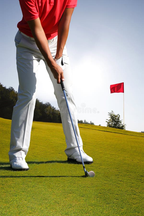 Man Playing Golf stock photo. Image of game, outdoor - 45069770