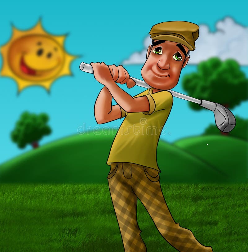 Golf Players - Golf Cartoons Series Number 3 Stock Illustration ...
